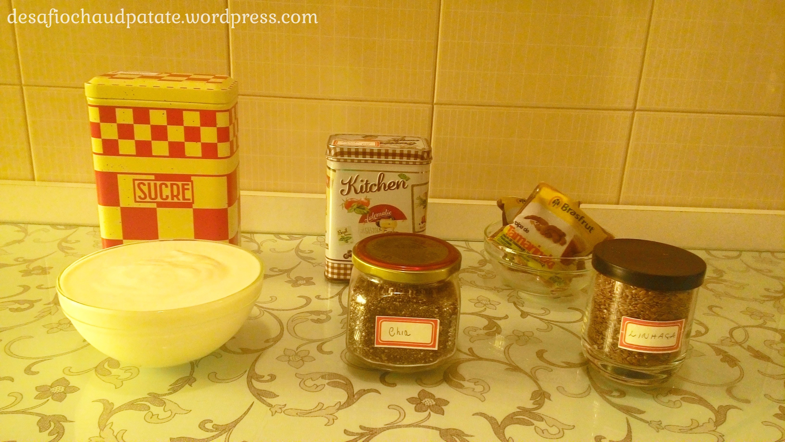 Frozen yogurt de kefir e tamarindo // Froyo au yaourt et au tamarindus ...